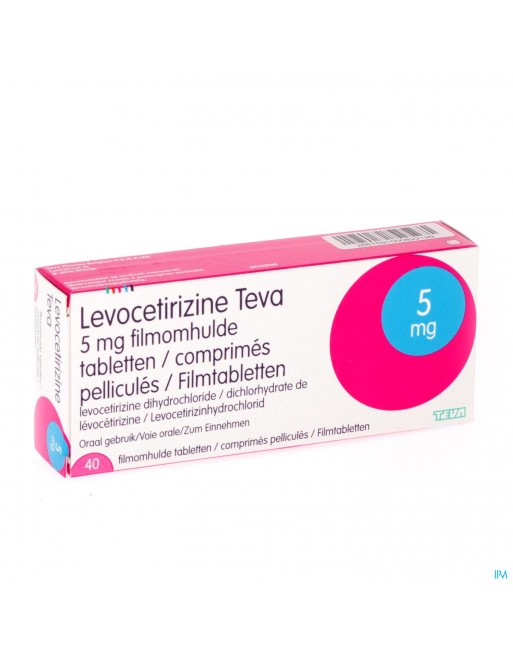 Levocetirizine Teva 5mg Filmomh Tabl 40 X 5mg levocetirizine-teva-5mg-filmomh-tabl-40-x-5mg