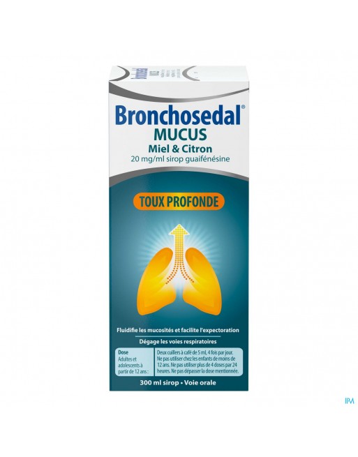 Bronchosedal Mucus Honing Citroen 300ml 20mg/ml