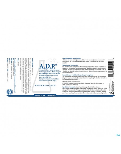 Adp Biotics Comp 60