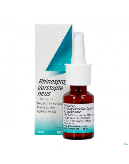 Rhinospray Nez Bouche 1,18mg/ml Spr Nasal Sol 15ml