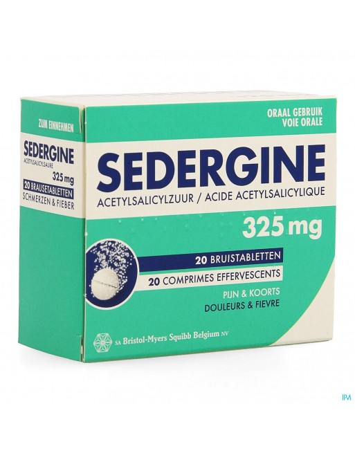 Sedergine 325mg Comp Efferv. 20 Nf