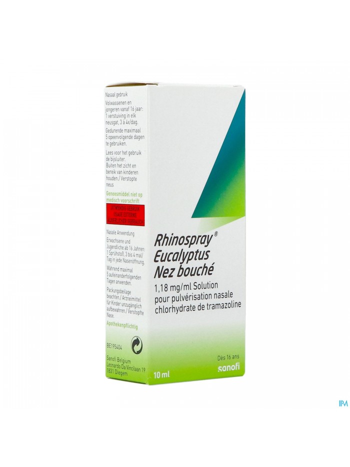 Rhinospray+eucal.nez Bouche 1,18mg/ml Spr Nas.10ml